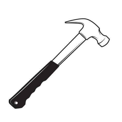 Hammer Outline Vector Art Icons And Graphics For Free Download