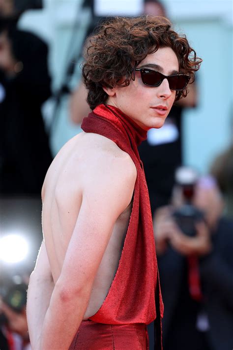 Timothée Chalamets Backless Red Halter Top Nearly Broke Twitter