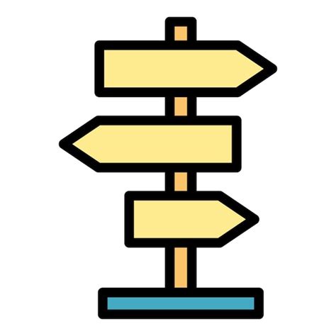 Premium Vector Direction Navigate Icon Outline Direction Navigate Vector Icon Color Flat Isolated