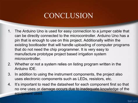 automatic irrigation system using arduino uno ppt