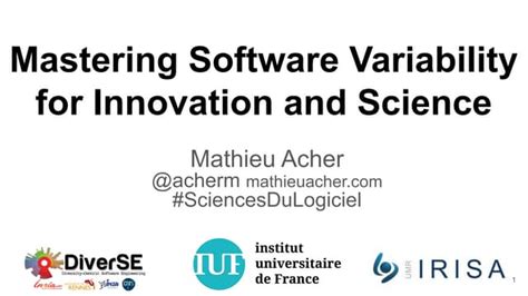 Mastering Software Variability For Innovation And Science Ppt