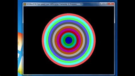 32 Concentric Circles C Graphics Youtube