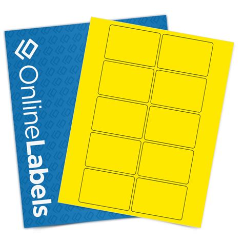 3 X 2 Labels True Yellow Ol996ty