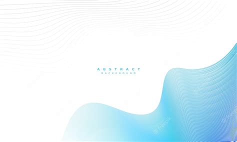 간단한 파란색 배경 평면 파란색 그라데이션 물결 모양 배경 프리미엄 벡터