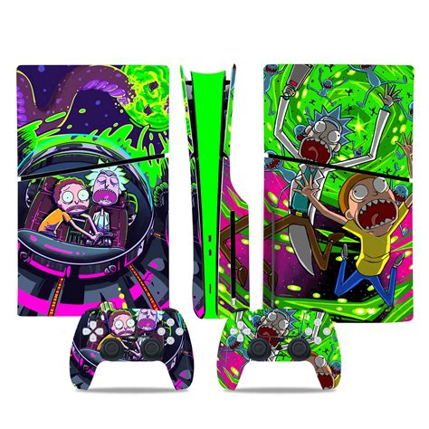 Rick And Morty Ps5 Slim Skin Sticker Cover Design 1