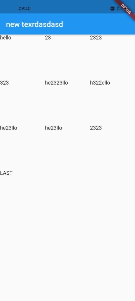 Flutter Listview横向列表and不定长列表and网格 Xkfx 博客园