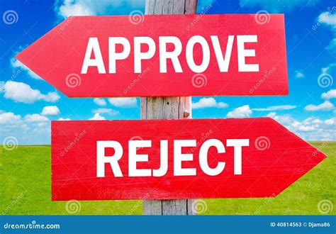 Approve Reject Computer Keys Showing Accept Or Decline Stock Image