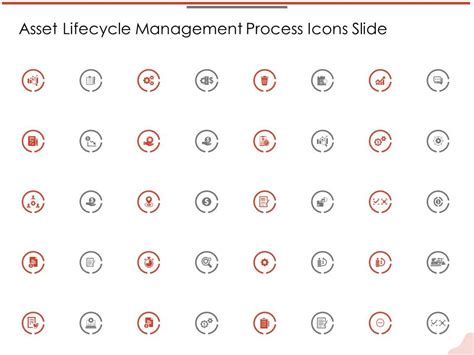 Asset Lifecycle Management Process Icons Slide Ppt Powerpoint Presentation Styles Design Ideas