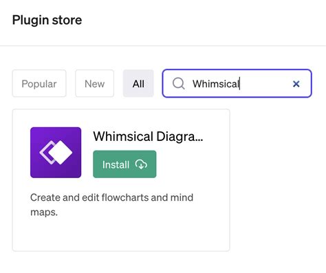 How To Install The Whimsical Diagrams Plugin For ChatGPT Whimsical
