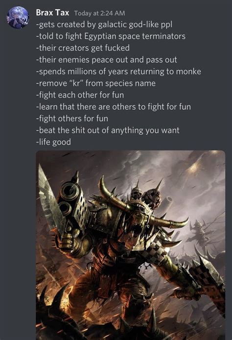 Ork Lore In A Nutshell Rgrimdank