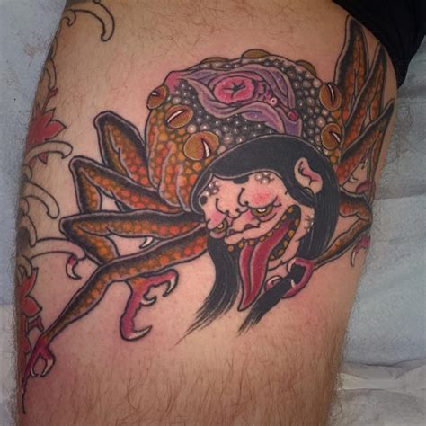 Japanese Spider Tattoo