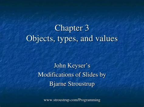 ppt chapter 3 objects types and values powerpoint presentation