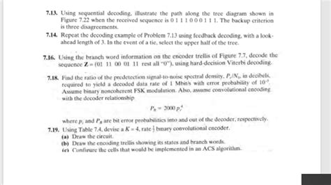 713 Using Sequential Decoding Illustrate The Path