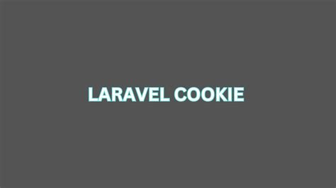 Laravel Cookie Youtube