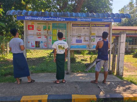 ကမမောင်းမြို့တွင် ကလေးအလုပ်သမားလျော့နည်းပပျောက်ရေးအသိပညာပေး နံရံကပ်စာစောင်နှင့်ကိုဗစ် ၁၉ ရောဂ