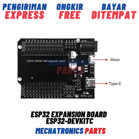 Esp32 Expansion Board Esp32 Devkitc Development Baseboard Io Plate