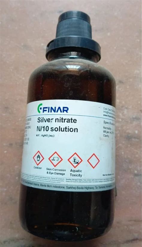 500ml Finar Silver Nitrate Solution At ₹ 3500gram Silver Nitrate In