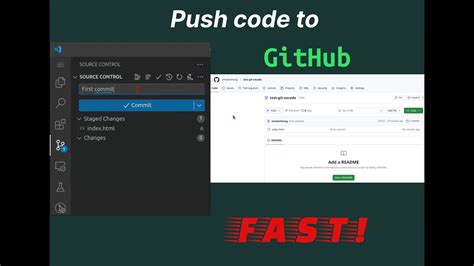 Push Code To Github Using Vscode Source Control Fast And Easy Tutorial Youtube