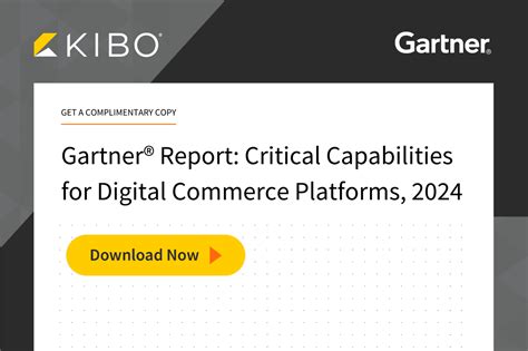 Gartner® Report Critical Capabilities For Digital Commerce Platforms 2024 Kibo Commerce