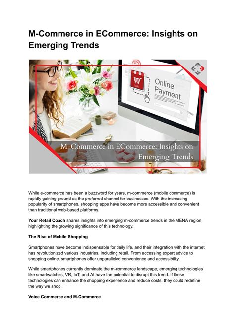Ppt M Commerce In Ecommerce Insights On Emerging Trends Powerpoint Presentation Id 13549016