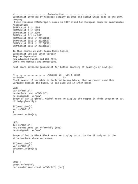 Advanced Js Pdf Class Computer Programming Ajax Programming