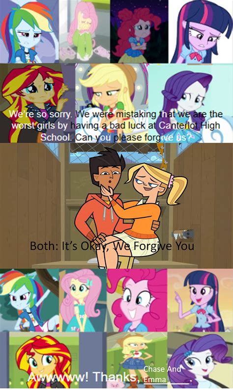 Chase And Emma Accept The Mane 7s Apology By Nicolefrancesca On Deviantart
