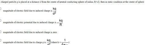 Answered Charged Particle Q Is Placed At A Distance D From The Center Kunduz