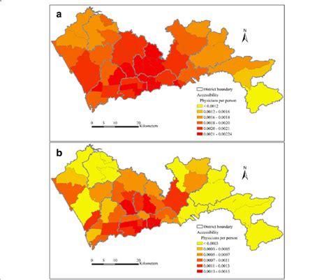 Healthcare Accessibility By Multi Modal 2sfca For A Car Mode And B