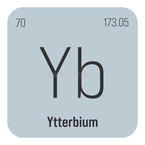 Ytterbium Yb Periodic Table Element Stock Illustration Illustration Of Symbol Science