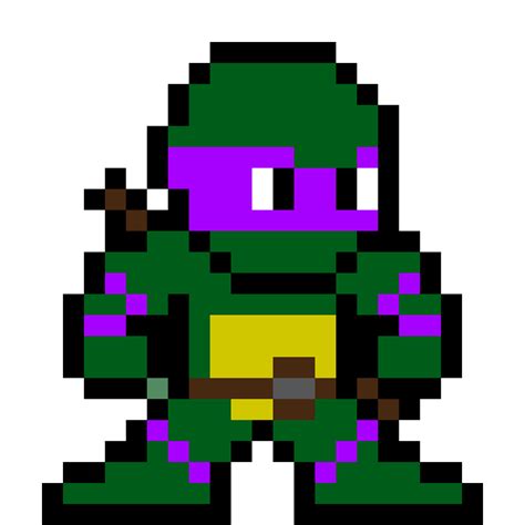 Pixilart 8 Bit Tmnt 1987 Donnie By Hunters4658