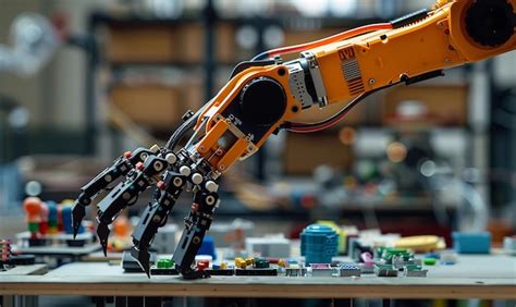 Photography Of An Arduino Robot Premium Ai Generated Image