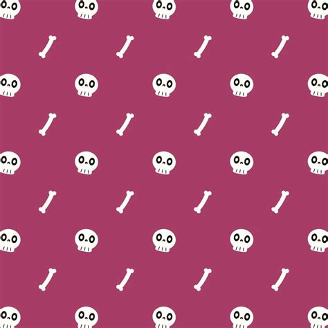 Skull And Bones Pattern Halloween Background 54137326 Vector Art At