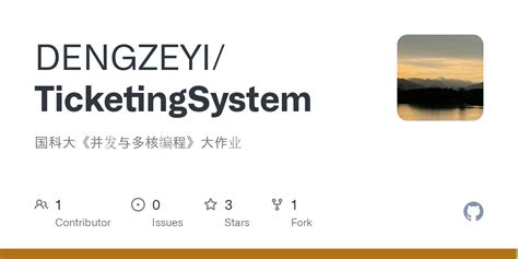 Github Dengzeyi Ticketingsystem