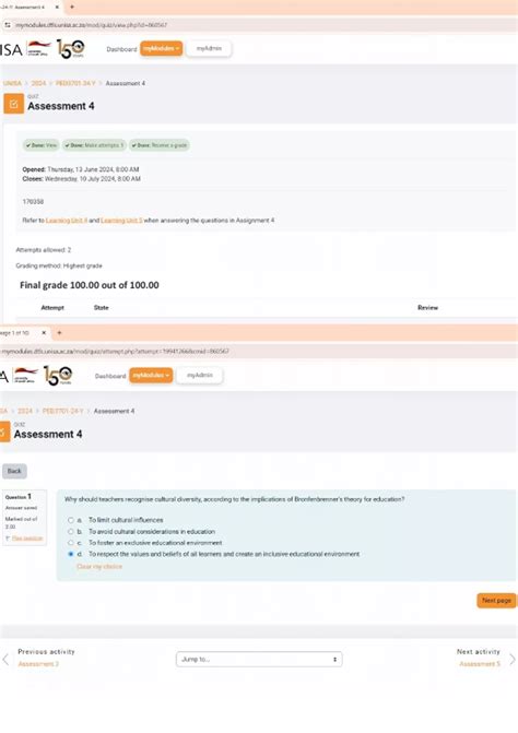 Ped3701 Assignment 4 Semester 1 2024 Ped3701 Assignment 4 Semester 1 2024 Ped3701 Stuvia Sa