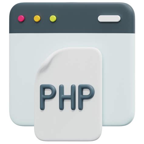 Premium Psd Php 3d Render Icon Illustration