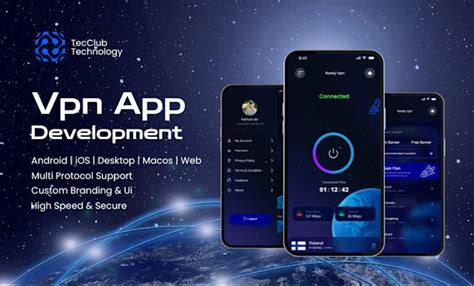 Develop A Flutter Based Vpn App For Android And Ios Supporting Various