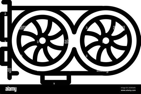 Gpu Graphic Card Icon Outline Style Stock Vector Image And Art Alamy