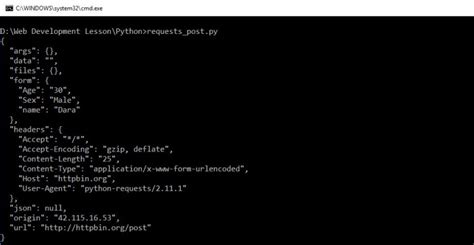 រប្រៀបប្រើប្រាស់ Requests Module នៅក្នុងភាសា Python