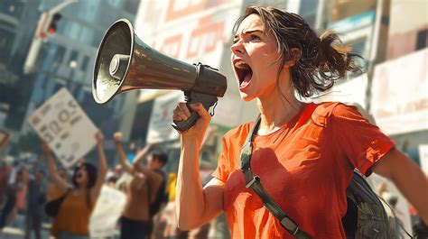 Download Ai Generated Protest Woman Royalty Free Stock Illustration Image Pixabay