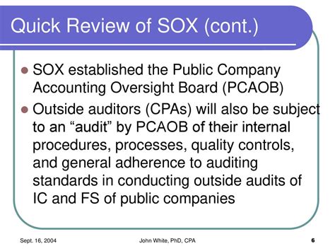 Sarbanes Oxley Act From An Accounting Point Of View Ppt Download
