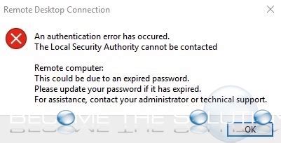 Fix An Authentication Error Has Occurred RDP Windows Remote Desktop