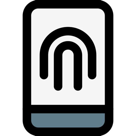 Fingerprint Pixel Perfect Lineal Color Icon