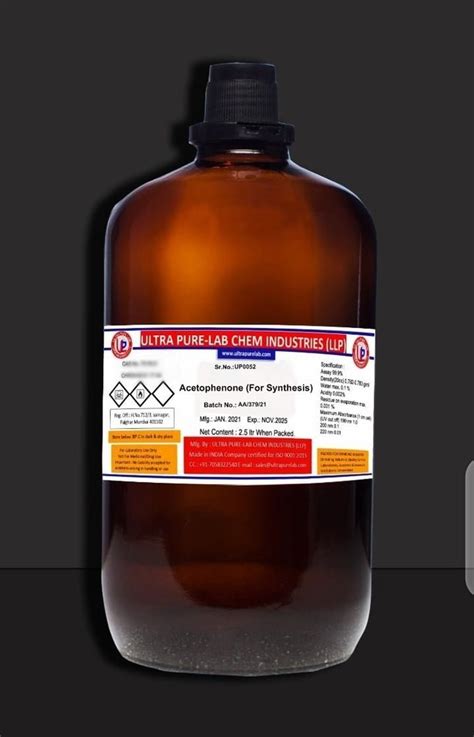 Acetophenone For Synthesis At 907 Kg Solution In Mumbai ID 24248763791