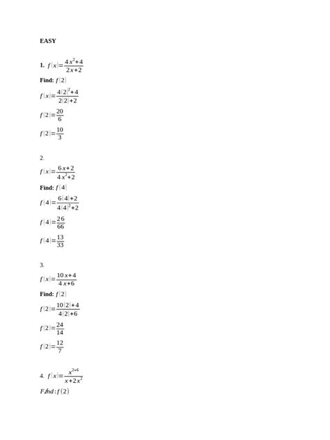 Problem Sets Functions Edited Pdf