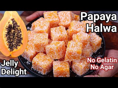 Papaya Halwa From Hebbars Kitchen Recipe On