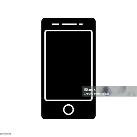 스마트폰 셀 아이콘 벡터 일러스트 레이 션 고립 된 배경에 로그인 Screening에 대한 스톡 벡터 아트 및 기타 이미지