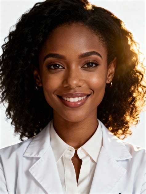 A Professional Doctor Headshot Of A Confident Woman Taken In A Well