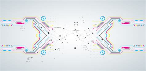 기술 및 과학 주제에 대한 추상적 인 배경 디지털 코드를 사용하여 다양한 테크노 세부 사항 벡터 형식입니다 0명에 대한 스톡 벡터 아트 및 기타 이미지 Istock