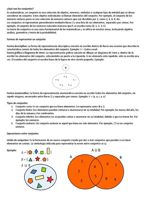 Conjuntos Pdf Conjunto Matemáticas Números