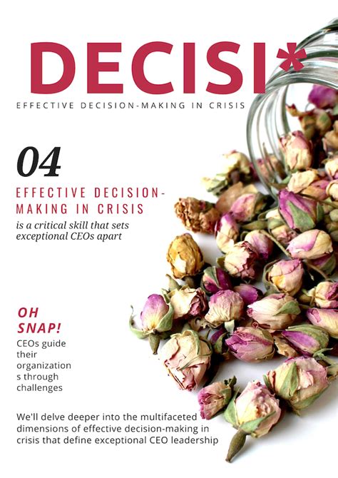 Effective Decision Making In Crisis The Ceo Skills